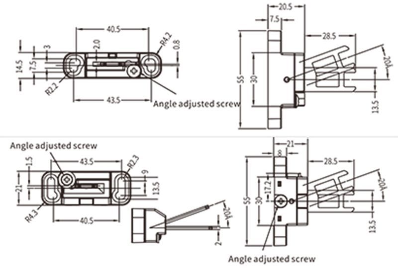 Safety door switch key, interlock key